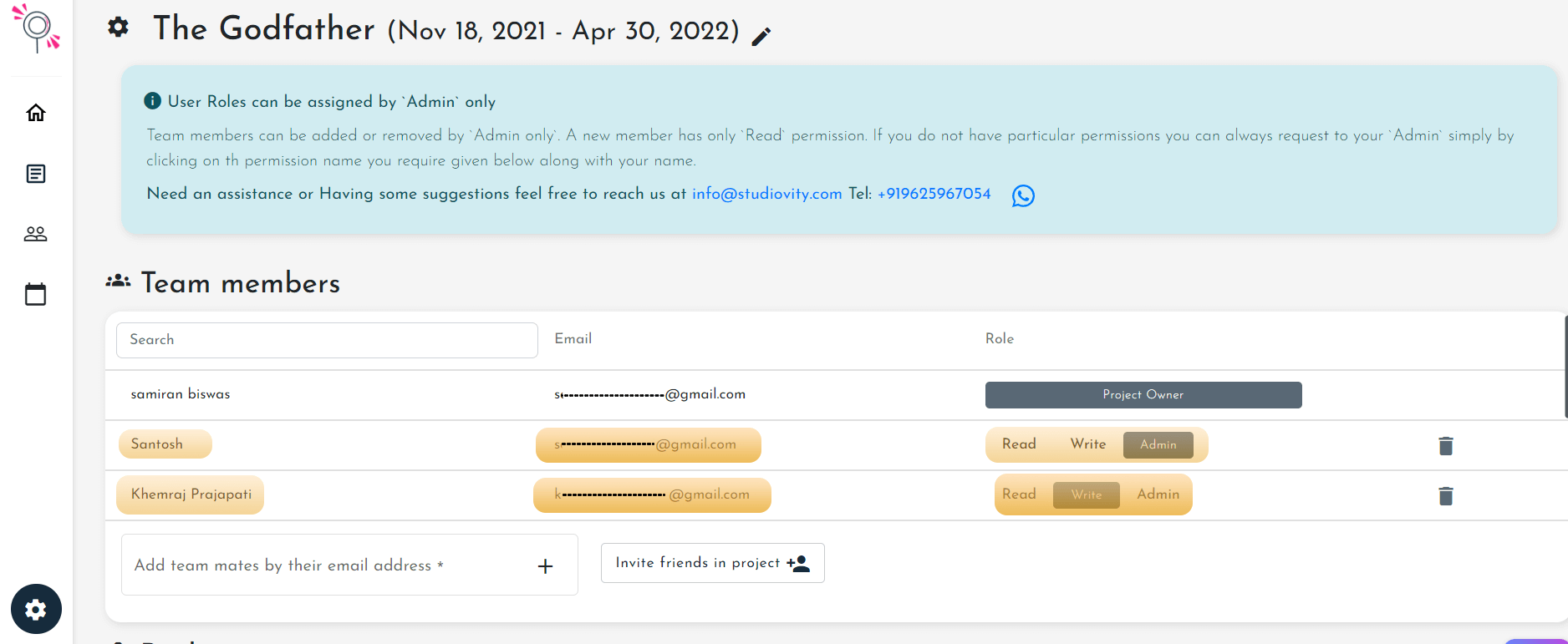 Features of studiovity - StudioVity