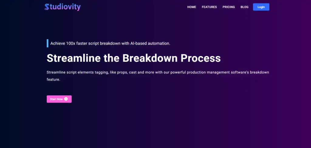 Free AI Script Breakdown for Directors - Studiovity