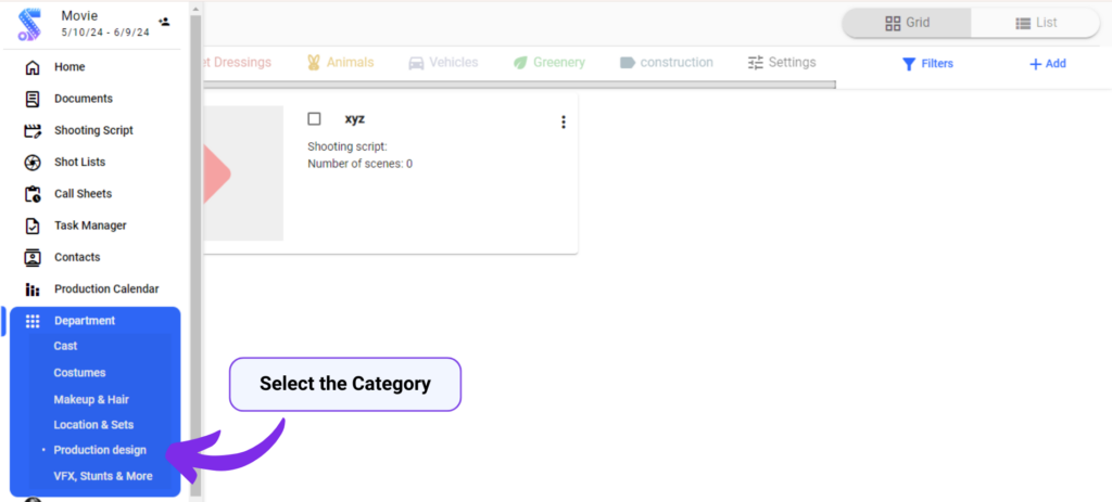 How to Manage Film Props In Department at Studiovity? - Studiovity