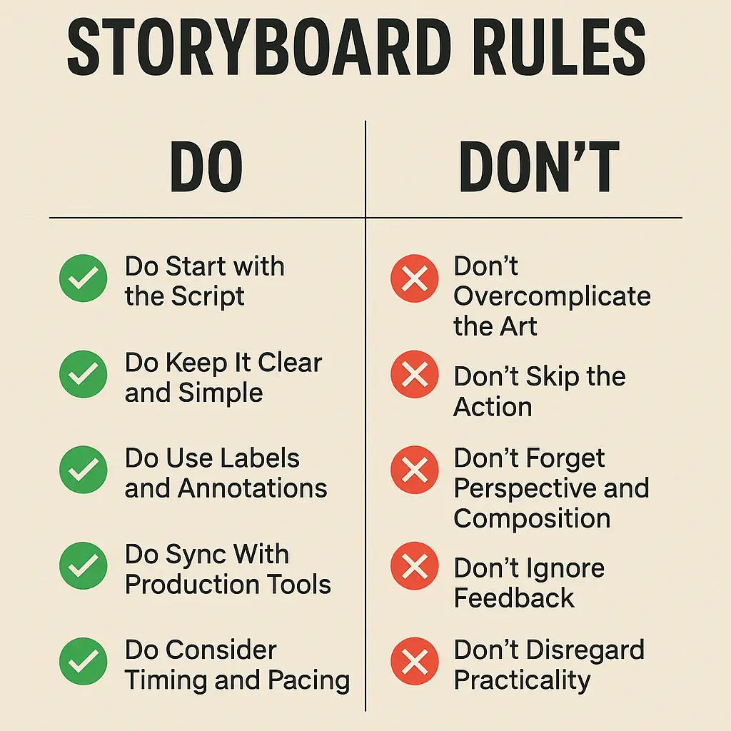 Storyboarding Rules: The Essential Do’s and Don’ts for Filmmakers ...